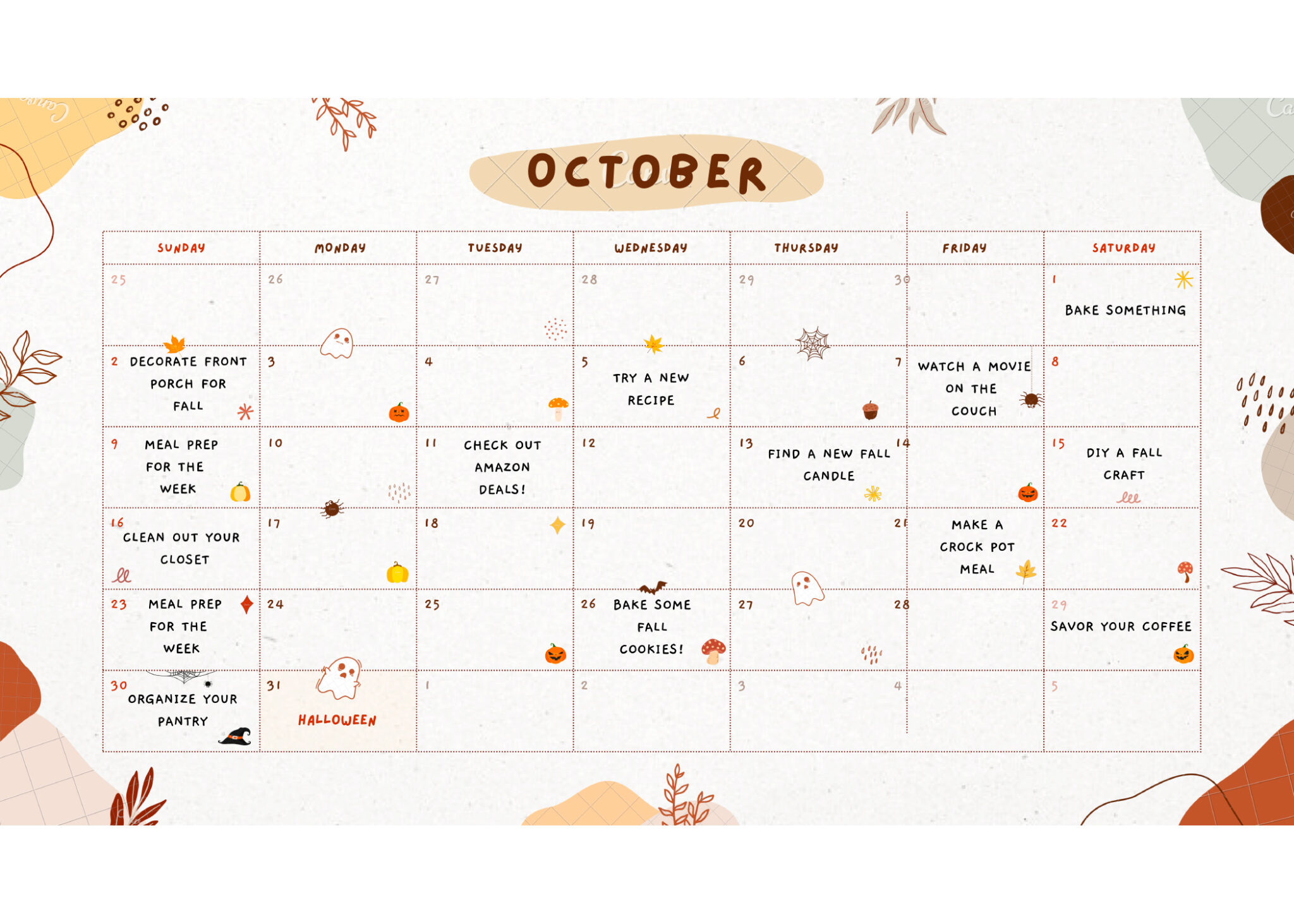 A Calendar For October - Budget Equestrian